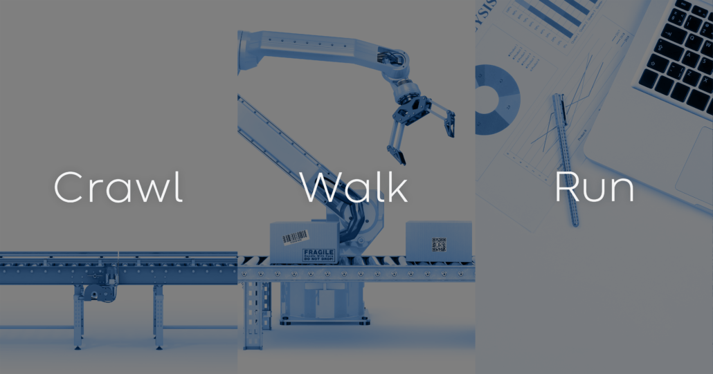 How to Integrate Automation Using the Crawl-Walk-Run Methodology